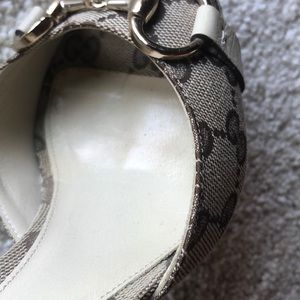 Gucci | Shoes | Gucci Logo Stiletto Heels Open Toed | Poshmark